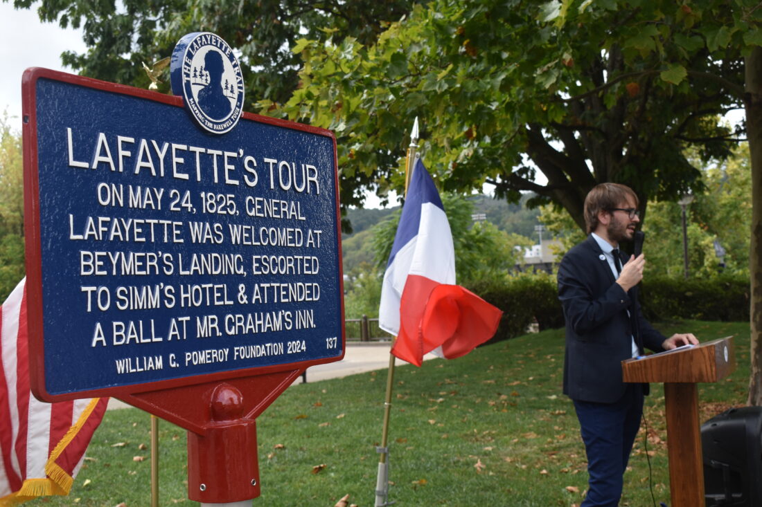 Lafayette Trail Marker Is Dedicated in Wheeling | News, Sports, Jobs ...